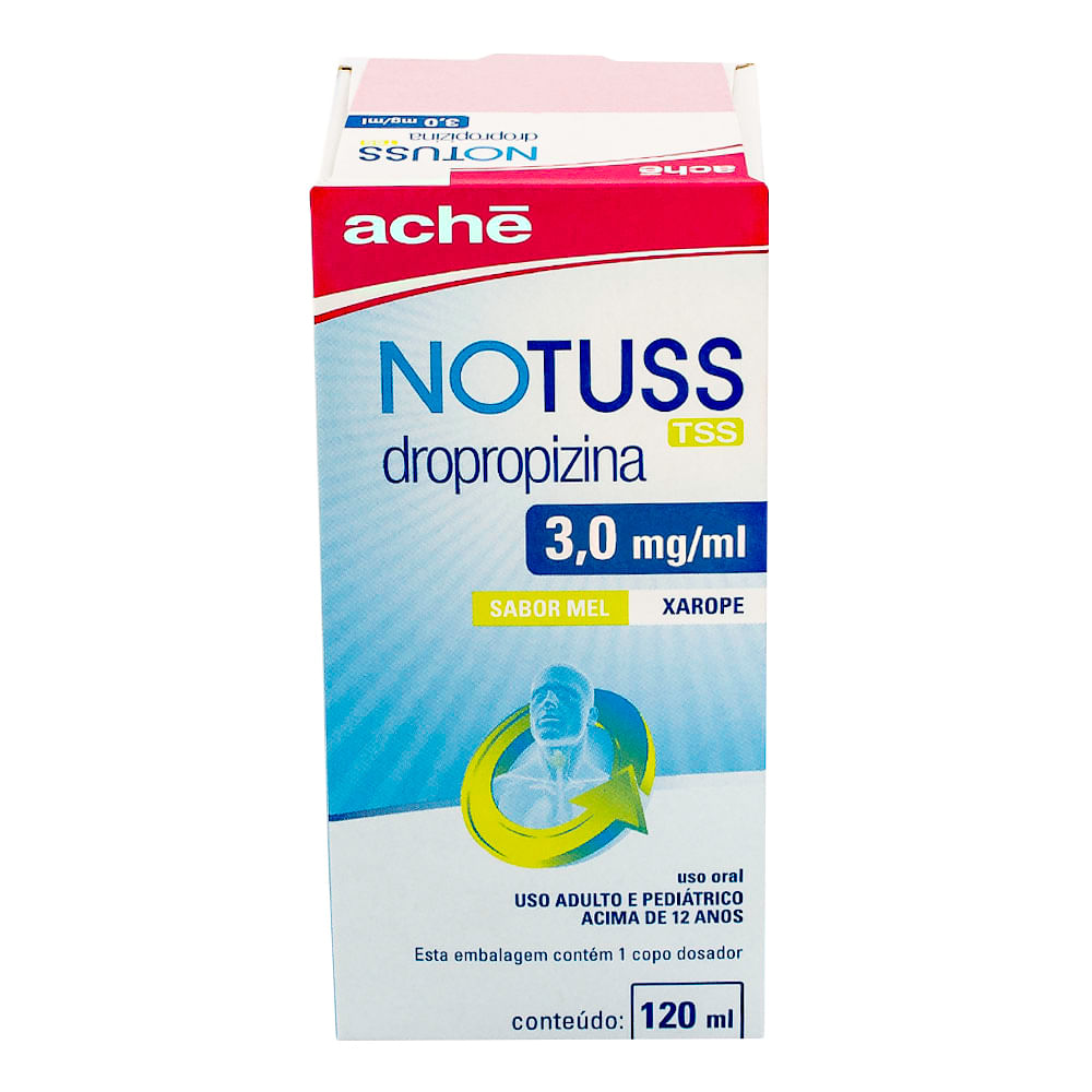 Notuss TSS 3mg/ml Xarope - Drogaria Araujo Notuss TSS 3mg/ml Xarope - Drogaria Araujo