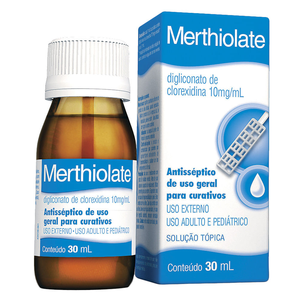 Merthiolate Solução Tópica Antisséptica - Drogaria Araujo