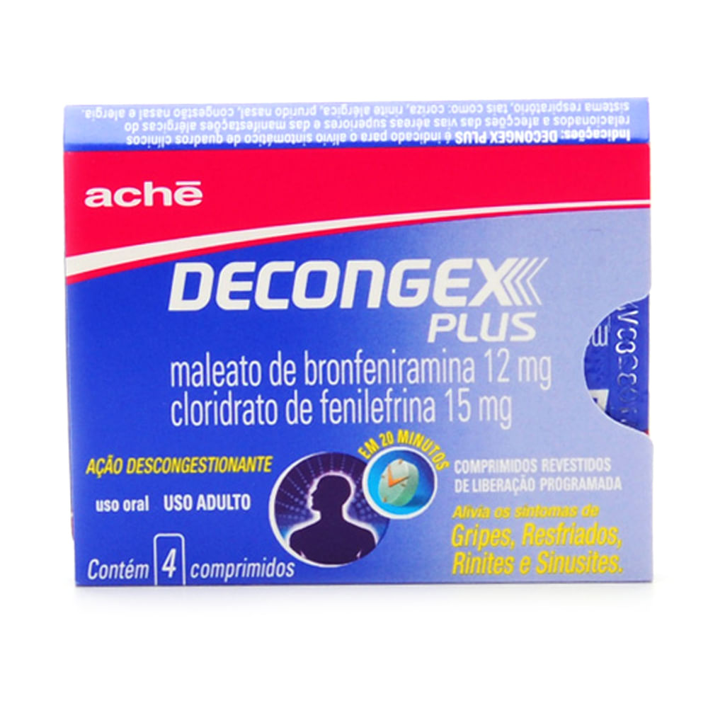 Decongex Plus Comprimidos - Medicamentos - Drogaria Araujo