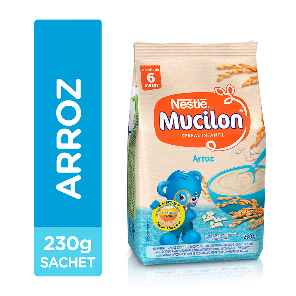 Mucilon Arroz Cereal Infantil Sachê 230g Nestlé - Suplementos ...