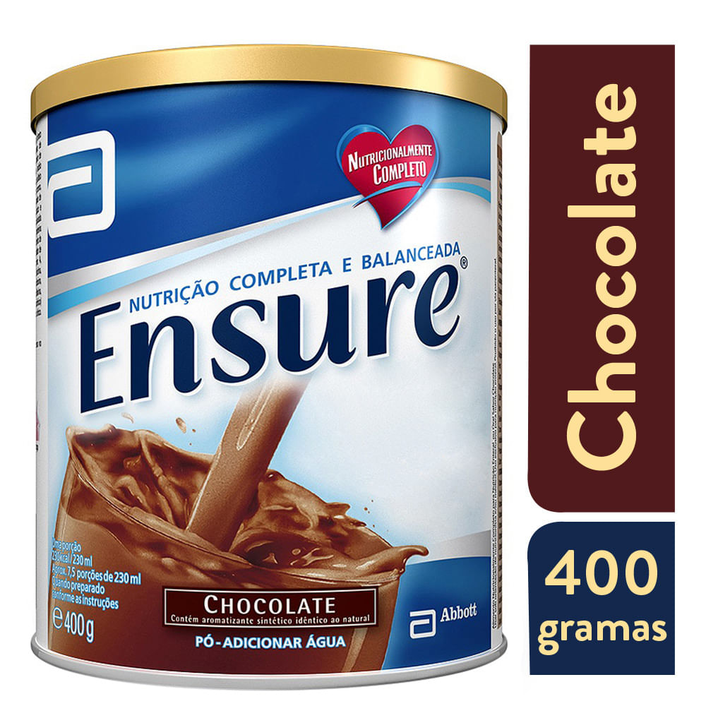 Ensure Chocolate Suplemento Alimentar 400g - Drogaria Araujo