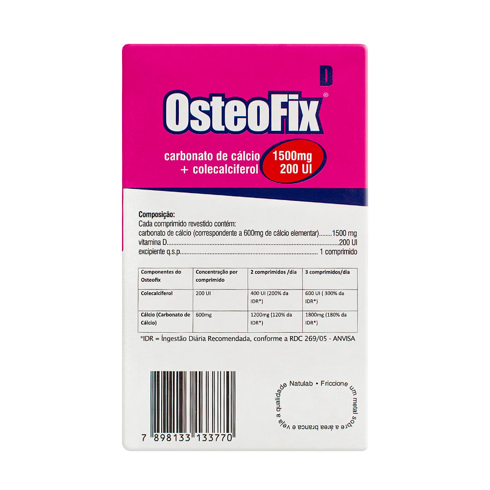 Osteofix D Comprimidos - Medicamentos - Drogaria Araujo