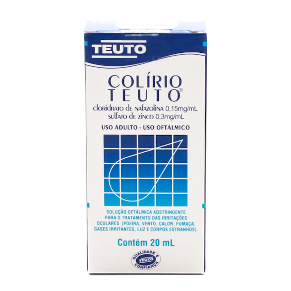 Colírio Teuto Gotas 20ml - Drogaria Araujo