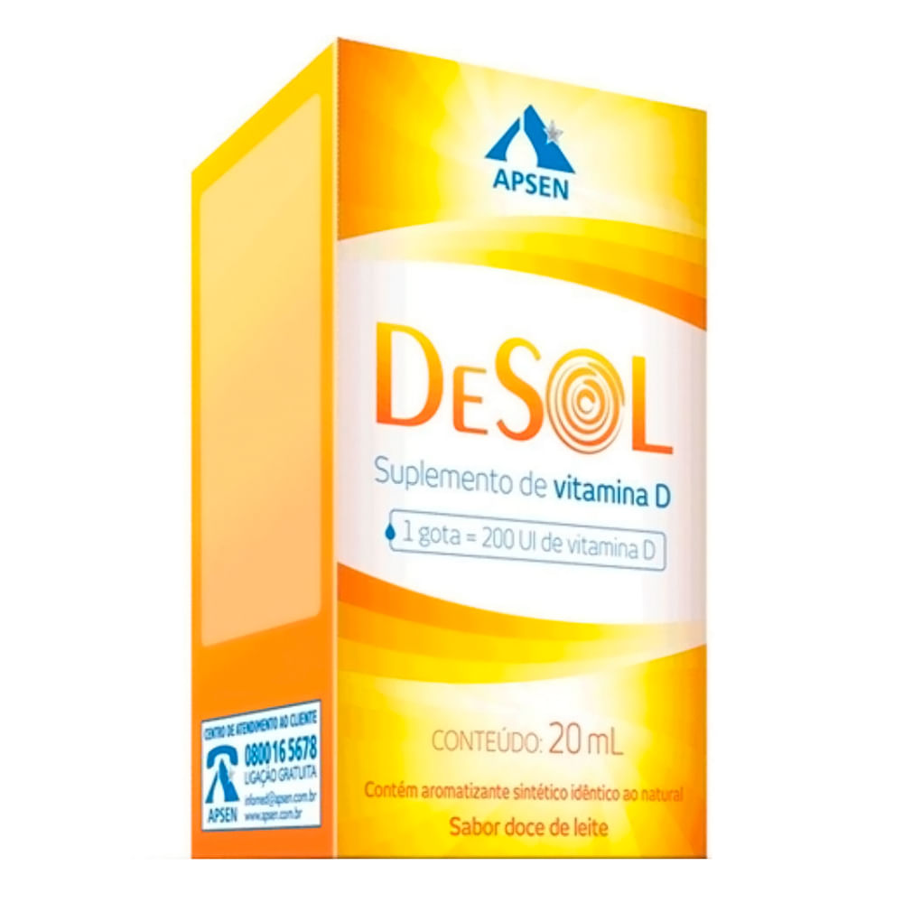 DeSol Gotas com 20ml - Drogaria Araujo