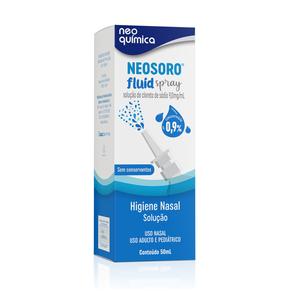 Neosoro Fluid Solução Nasal Spray 50ml | Drogaria Araujo - Drogaria Araujo