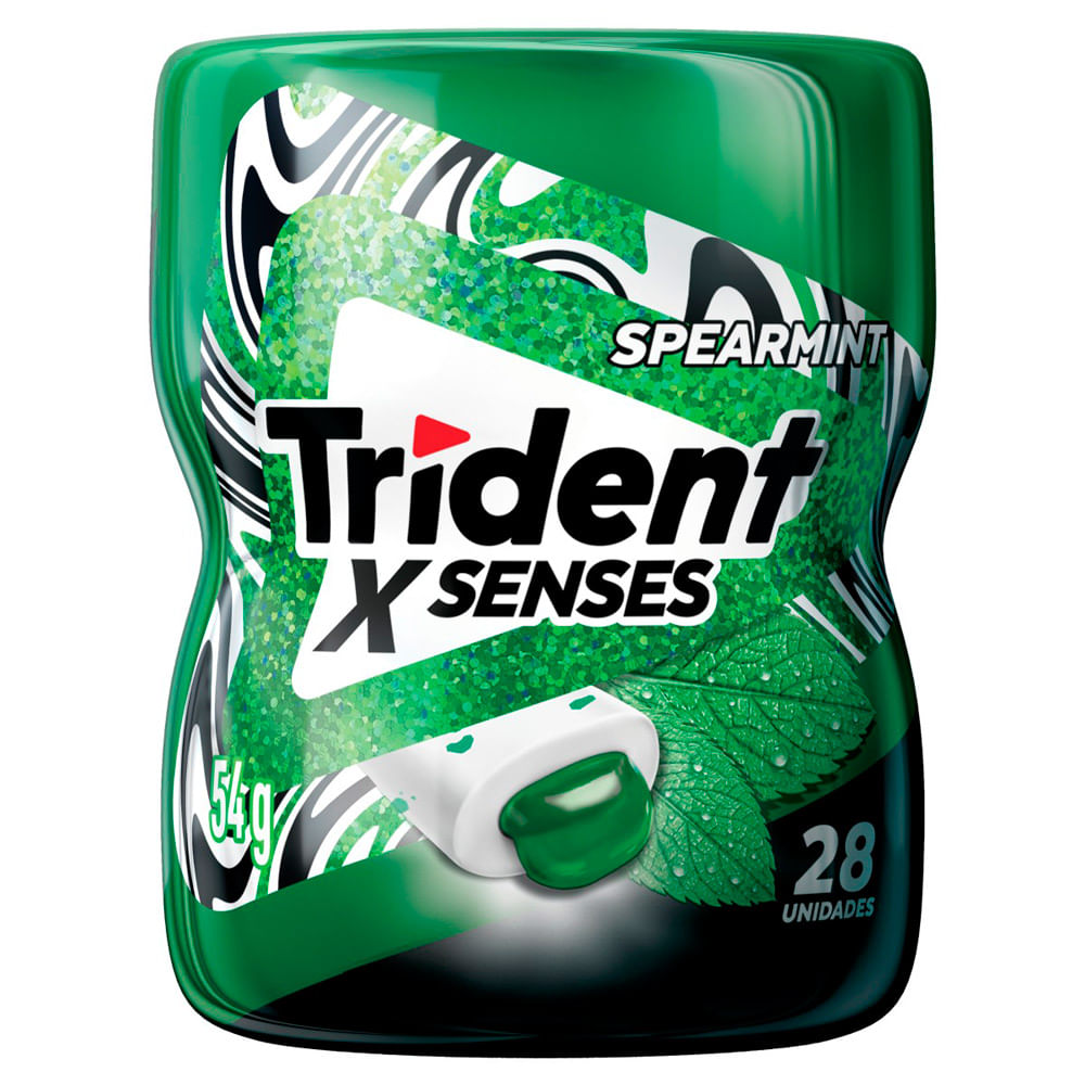 Chiclete Trident X Senses Sabor Spearmint 54g em Oferta | Araujo ...