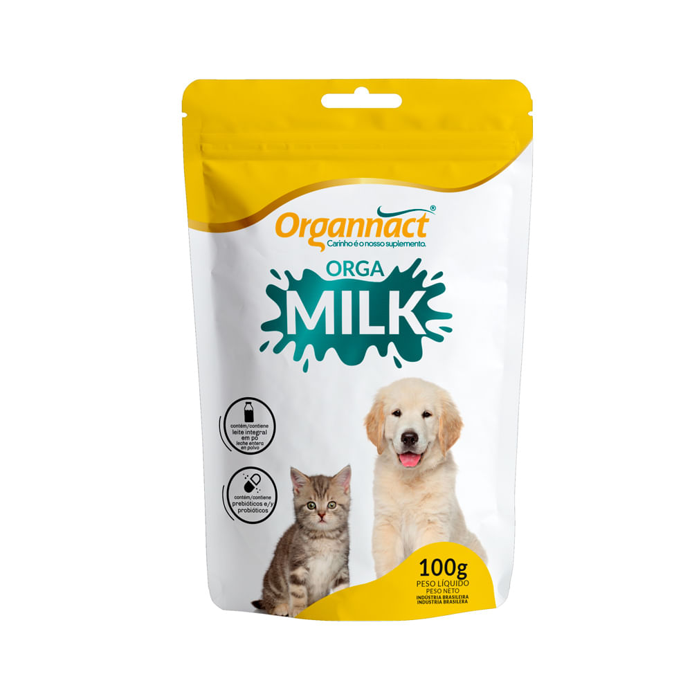Orga Milk Organnact Suplemento Vitamínico Sachê de 100g - Drogaria Araujo