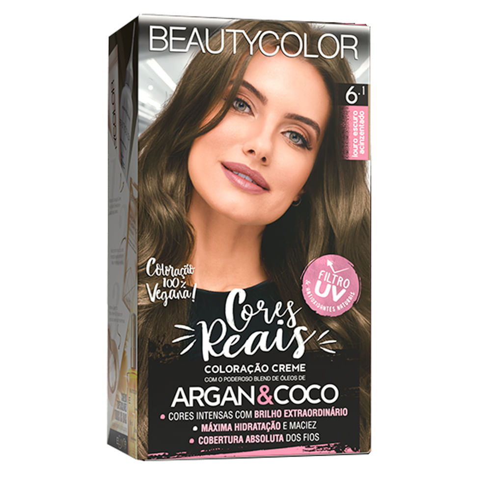 Tintura Beauty Color Louro Escuro Acinzentado - Beleza - Drogaria Araujo