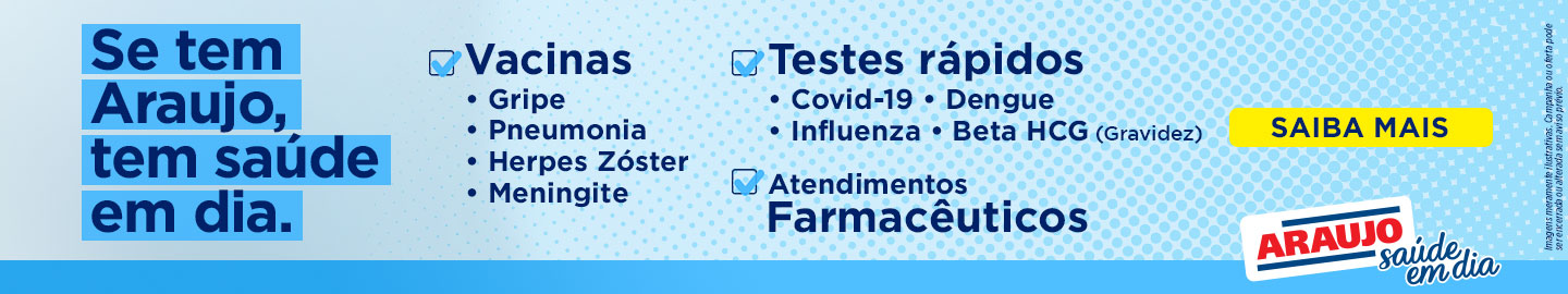 Araujo | Farmácia Online 24h c/ tudo que você procura. Veja!