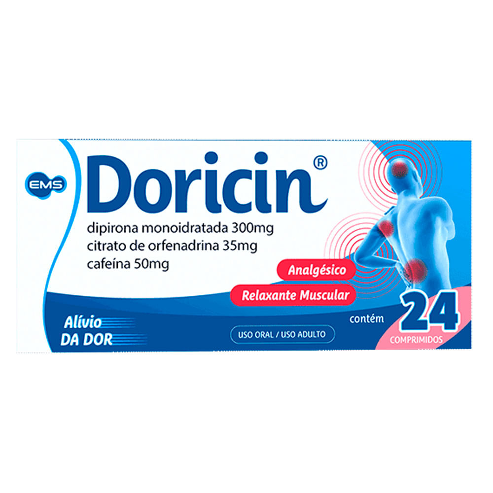Doricin com 24 Comprimidos - Drogaria Araujo